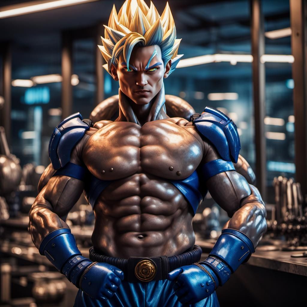 Buff Saiyan - AI Generated Artwork - NightCafe Creator