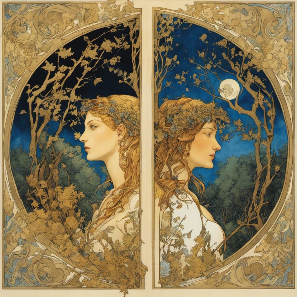 Athena and Artemis - AI Generated Artwork - NightCafe Creator