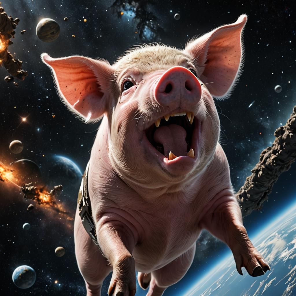 Snout in space - AI Generated Artwork - NightCafe Creator