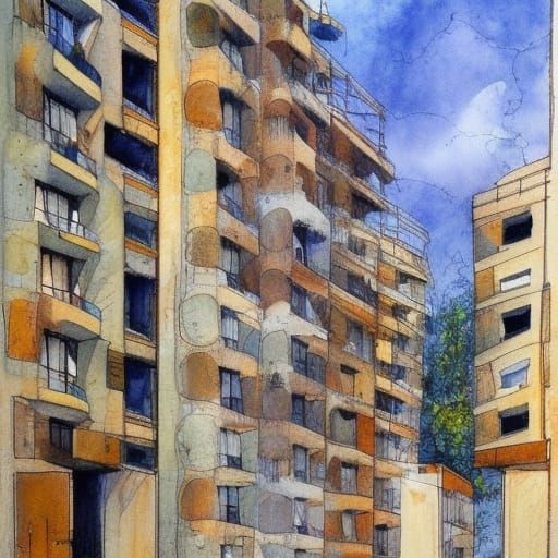 Plattenbau By Jerry Pinkney Ai Generated Artwork Nightcafe Creator