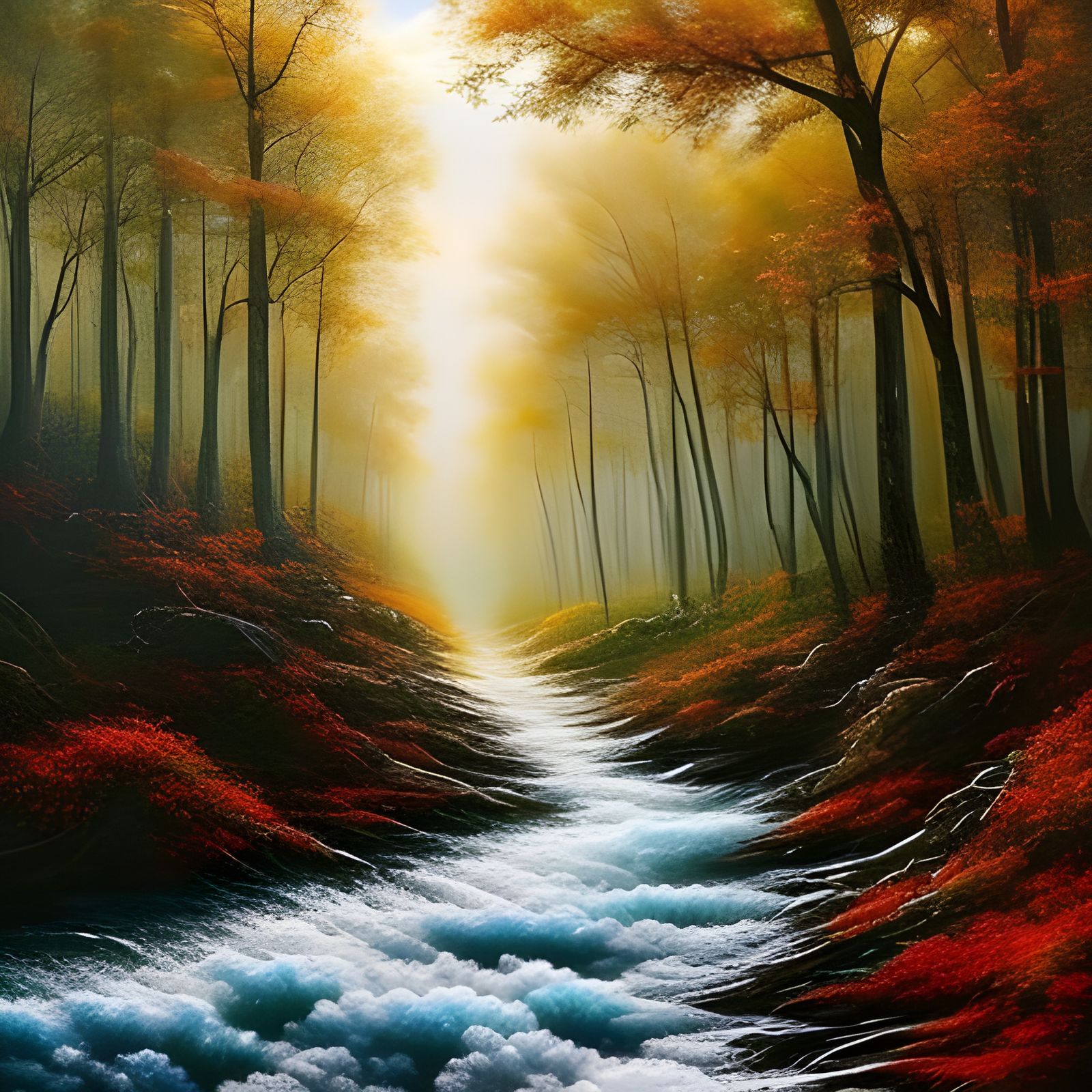 foam river - AI Generated Artwork - NightCafe Creator