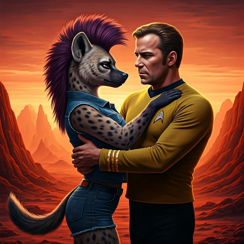 The Final Frontier - Captain Kirk and Martian She-Hyena in H...