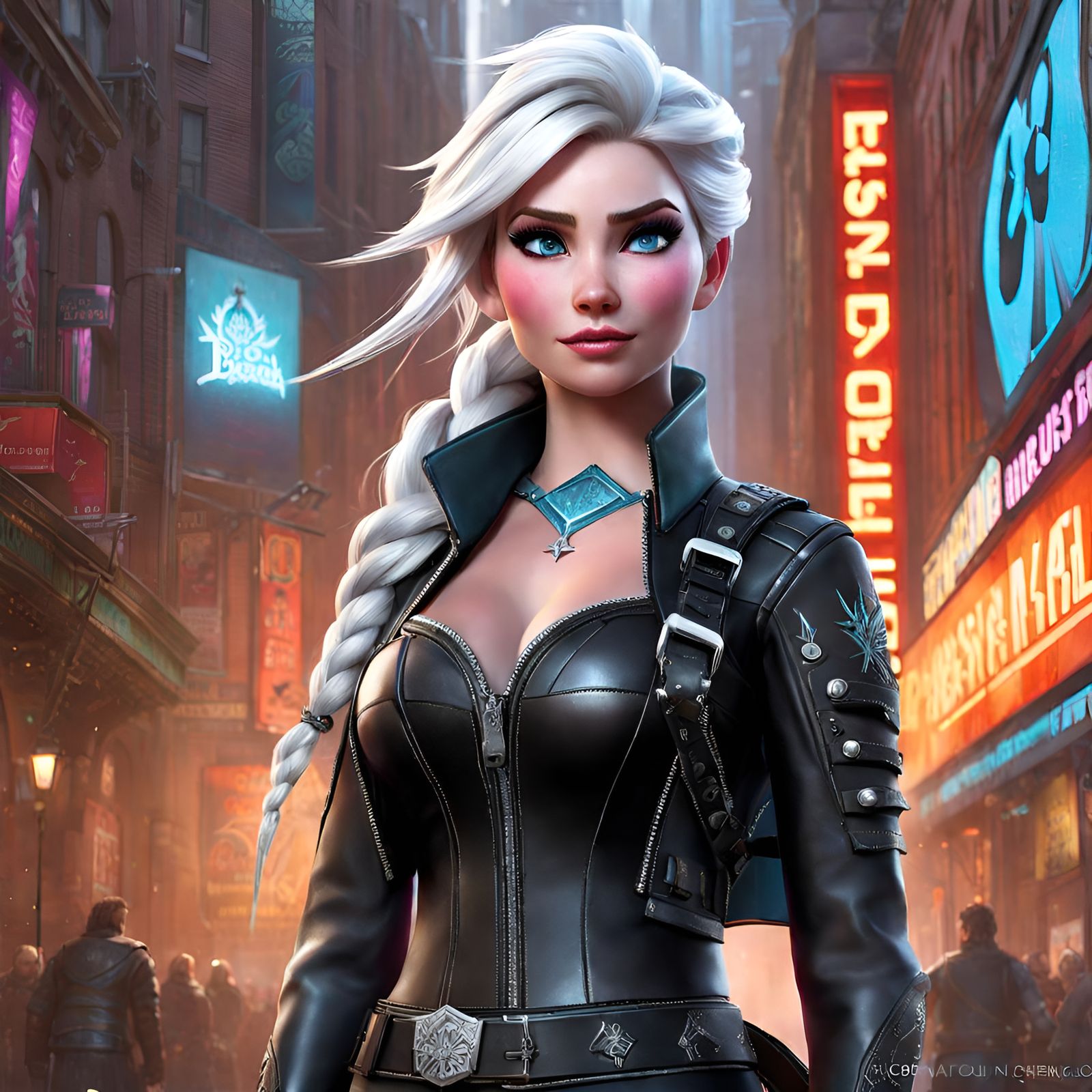 Delinquent Elsa 2 - AI Generated Artwork - NightCafe Creator