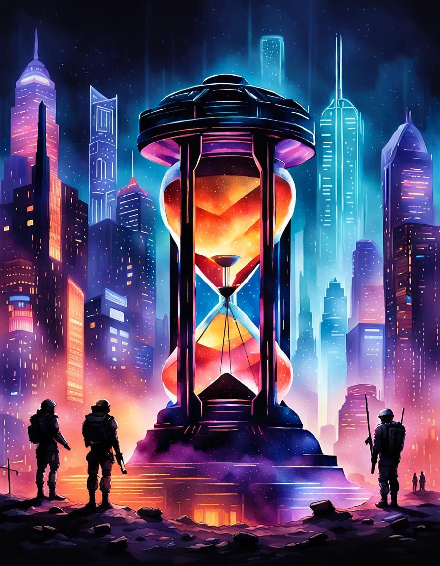 Futuristic Guardians of Time - AI Generated Artwork - NightCafe Creator