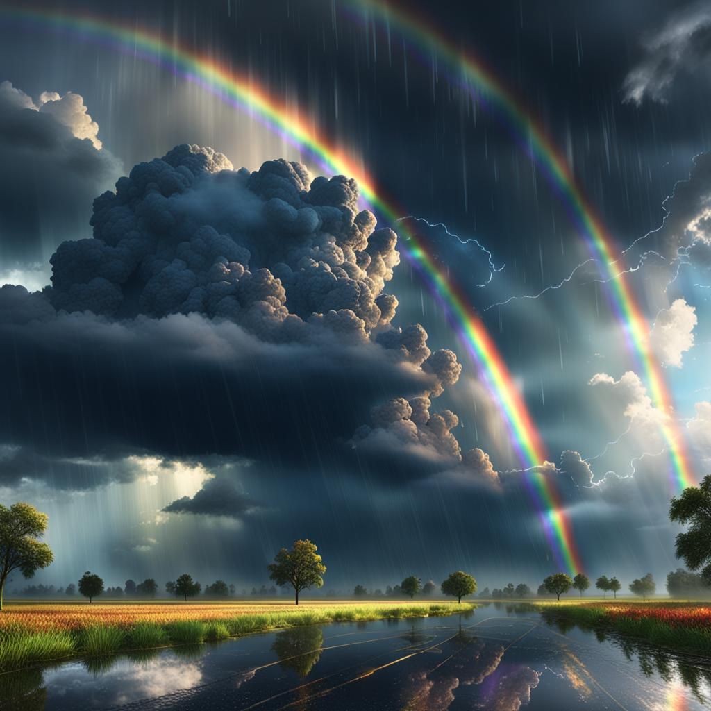 If you want rainbows, you must have rain - AI Generated Artwork ...