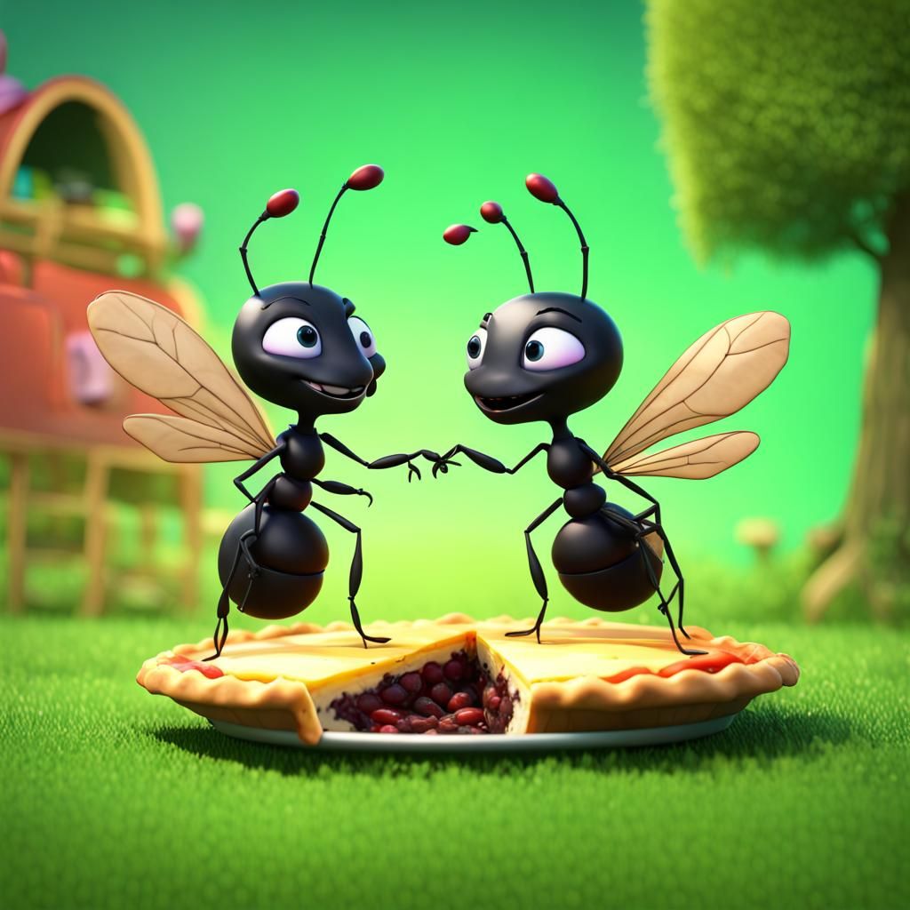 Happy Ants - AI Generated Artwork - NightCafe Creator