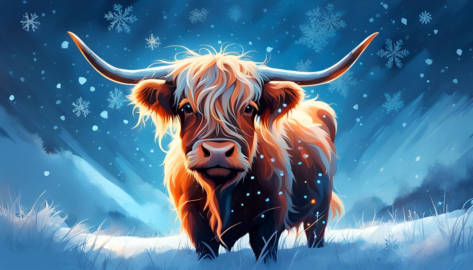 Highland Cow - AI Generated Artwork - NightCafe Creator