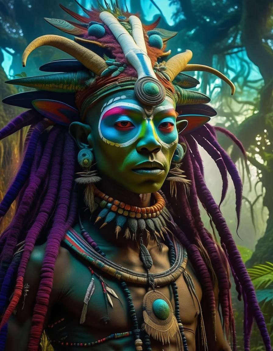 Mutant Shaman Series #9 - AI Generated Artwork - NightCafe Creator