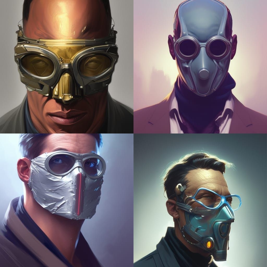 invisible man with mask - AI Generated Artwork - NightCafe Creator