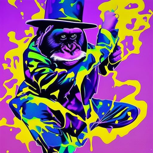 Dancing Ape #2 CV - AI Generated Artwork - NightCafe Creator