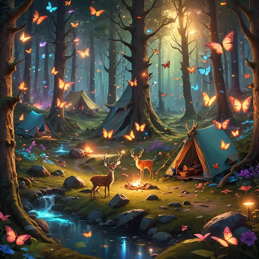 Whimsical Woods Adventured - AI Generated Artwork - NightCafe Creator