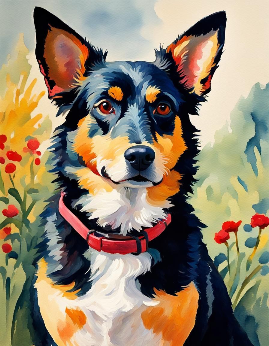 A dog named ruby - AI Generated Artwork - NightCafe Creator