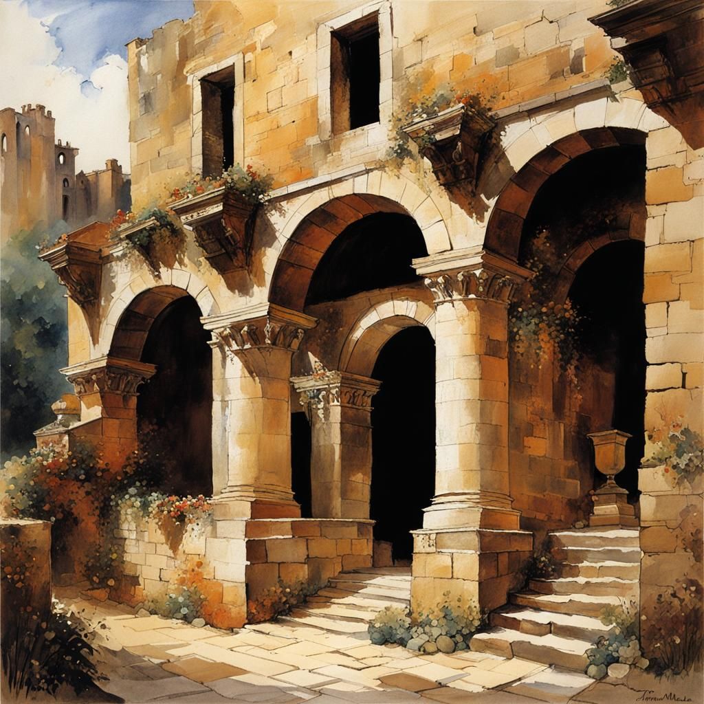 Epic Entrance - AI Generated Artwork - NightCafe Creator