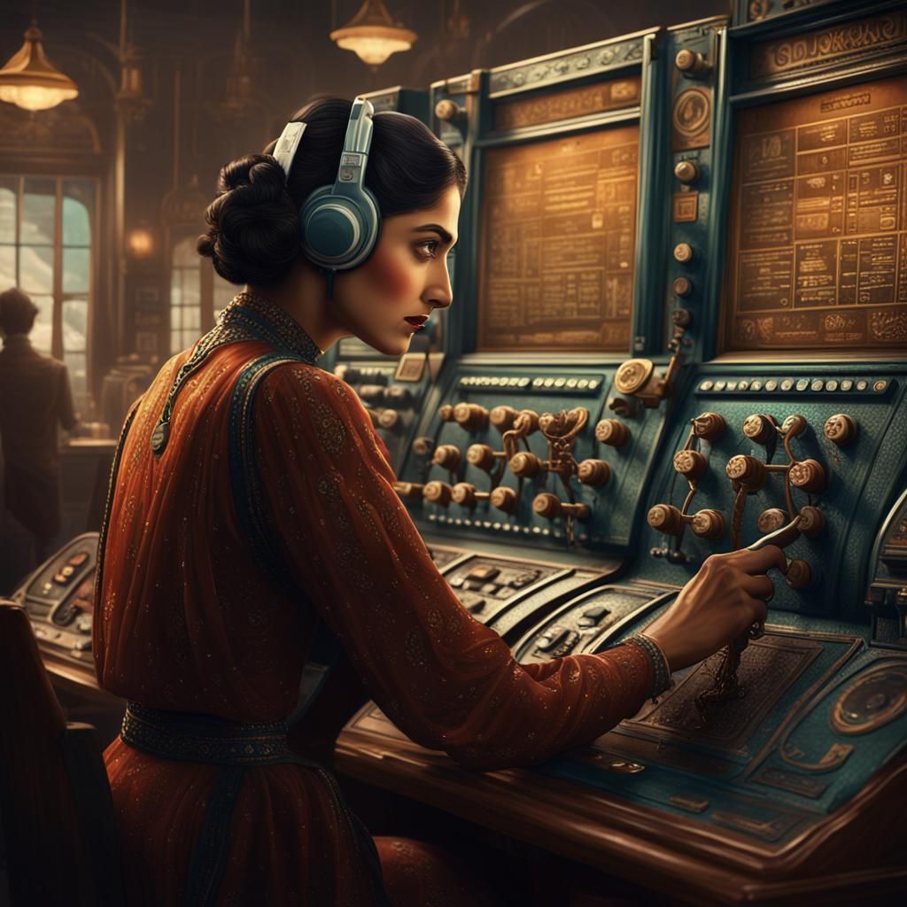 Telephone Switchboard Operator (series) - AI Generated Artwork ...