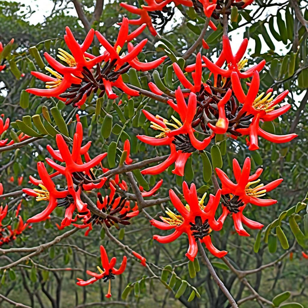 Erythrina berteroana - AI Generated Artwork - NightCafe Creator