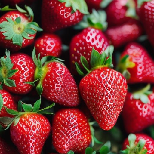 Strawberry. Bright red. Perfect reds. Strawberry shortcake.Portrait of ...