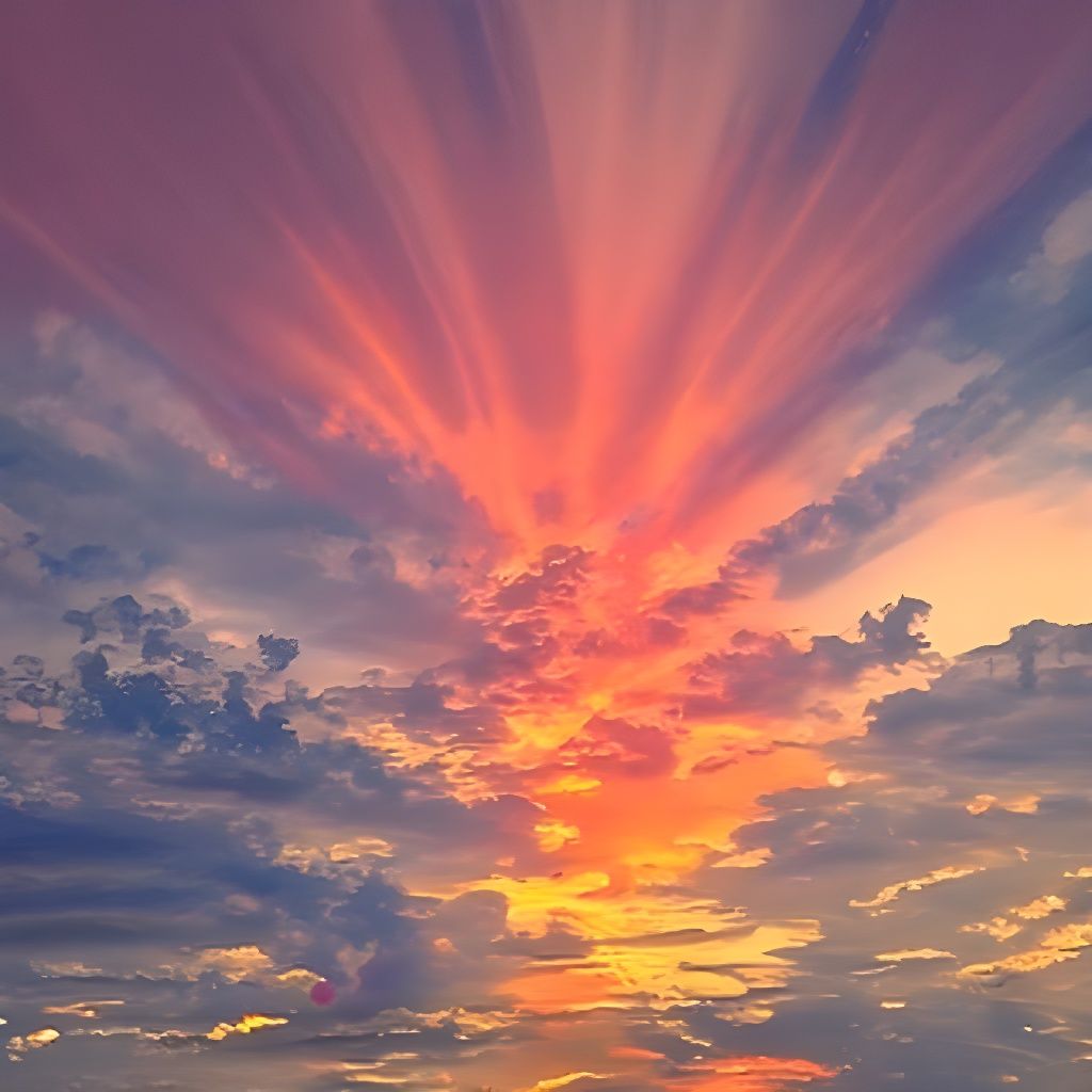 Beautiful sunset - AI Generated Artwork - NightCafe Creator