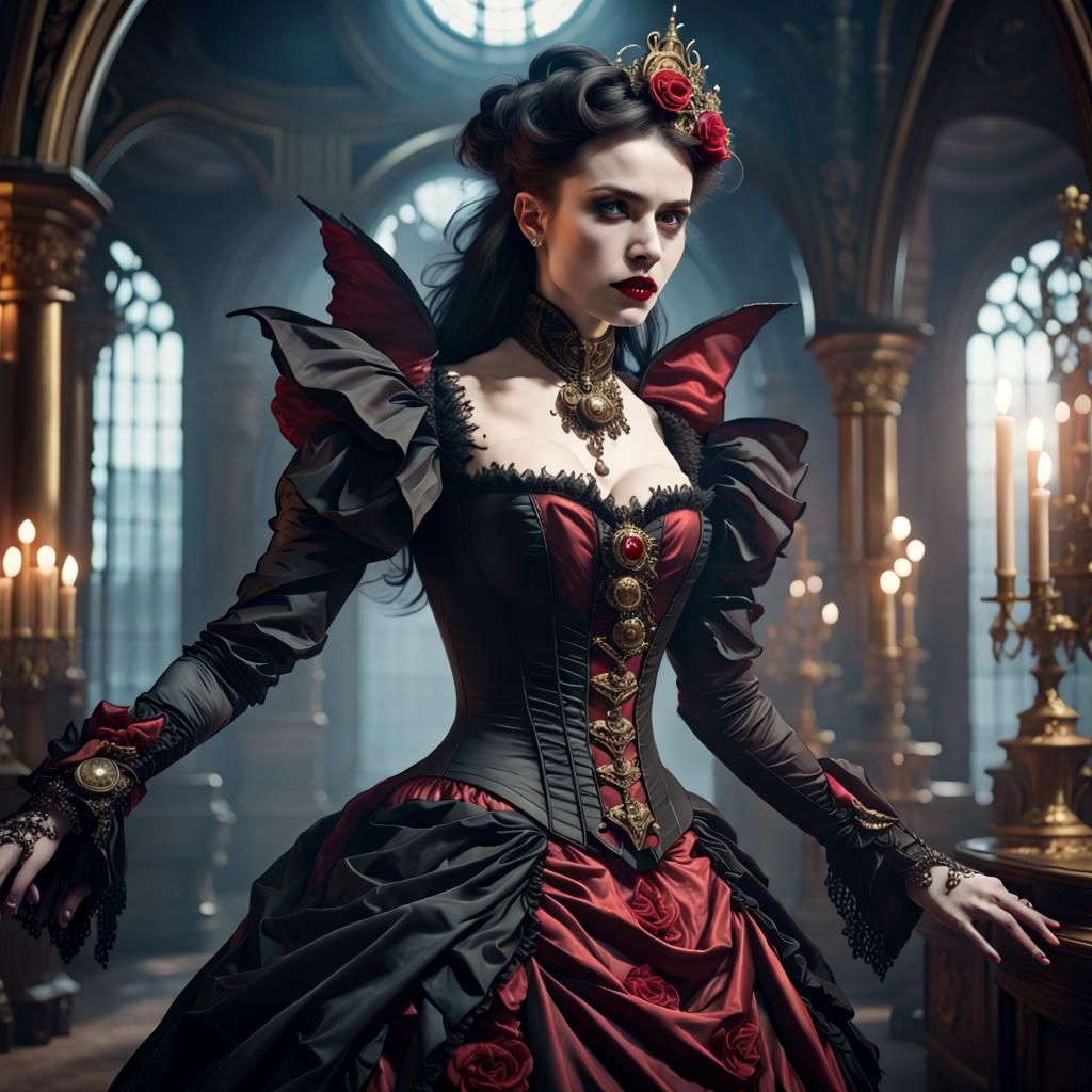 Dreamscape; Gorgeous Vampire Queen; Ethereal Form; Ready to attack Her ...