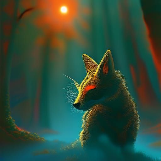 Mystic Fox - AI Generated Artwork - NightCafe Creator