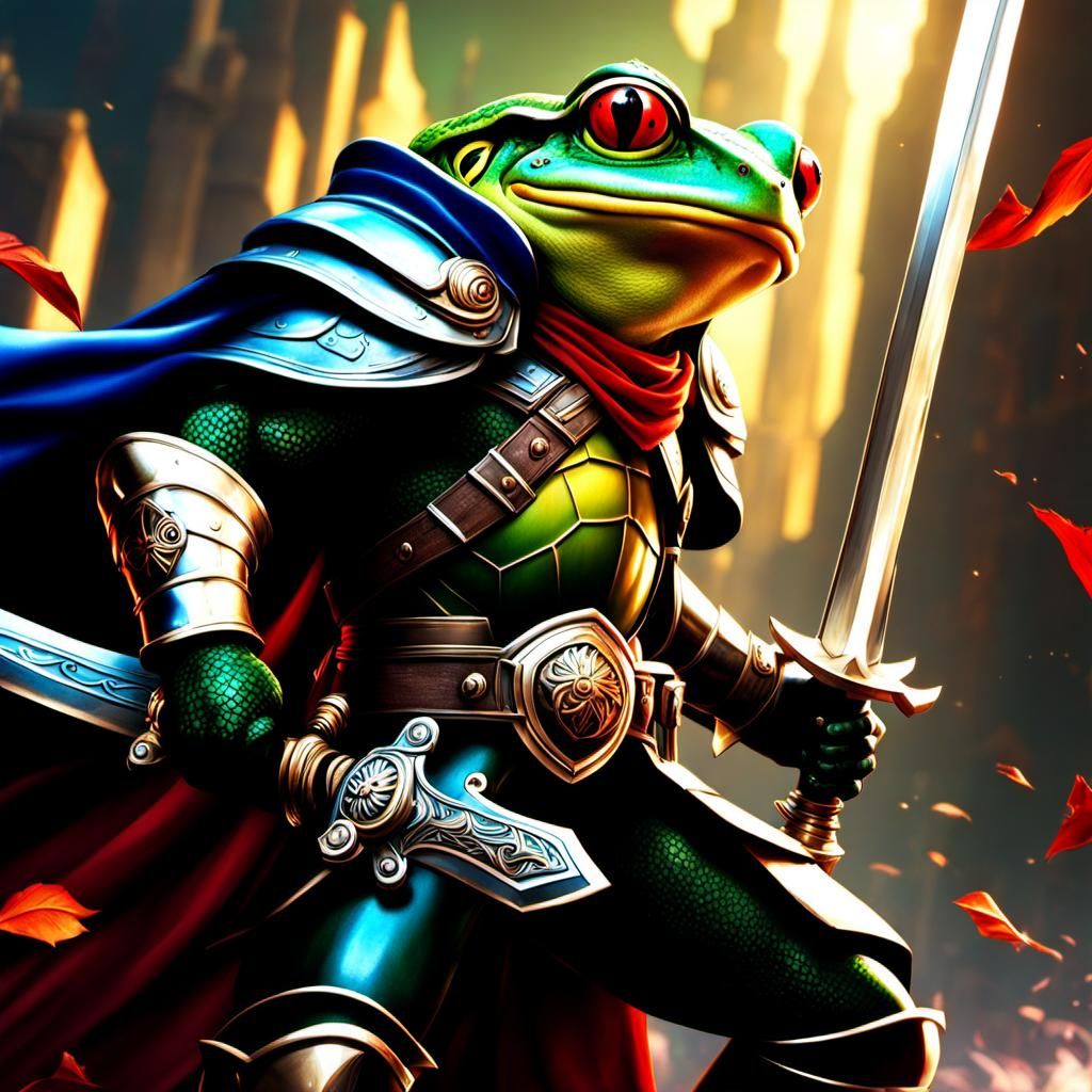 Frog from Chrono Trigger - AI Generated Artwork - NightCafe Creator