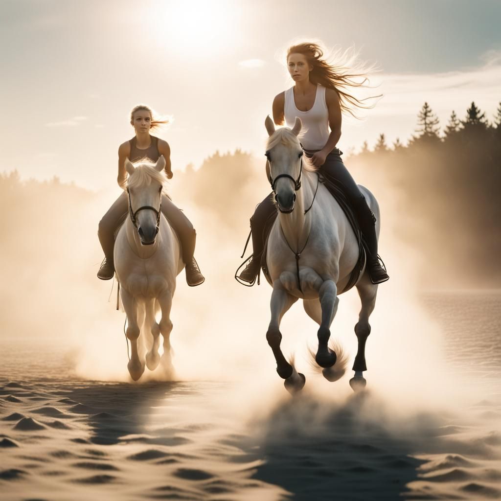 Horseback Riding - AI Generated Artwork - NightCafe Creator