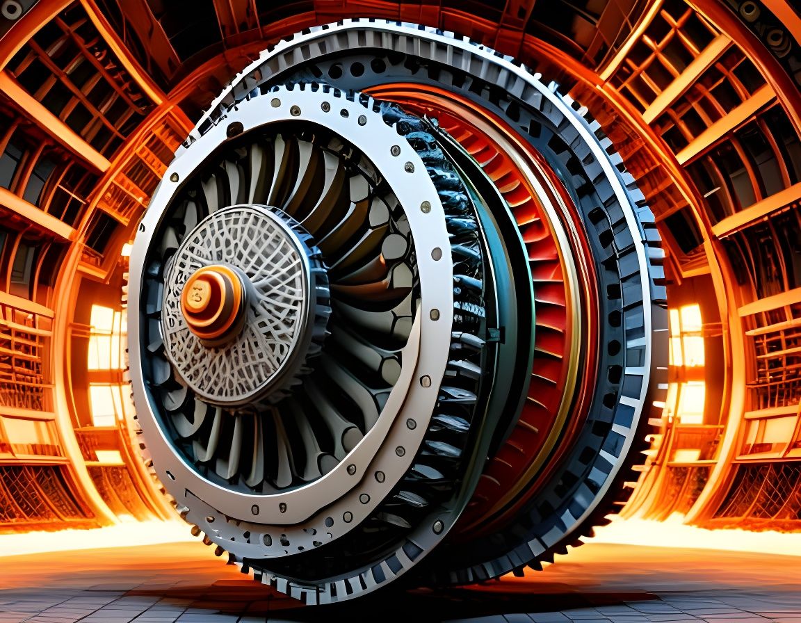 The Gigantic Engine at the Center of the Earth, industrial sized motor ...