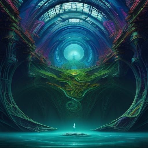 five dimensional water time - Surreal 5D Aquatic Realm in V...