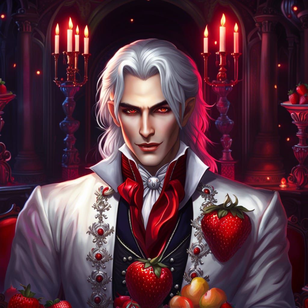 the floating strawberry magic in vampiric - AI Generated Artwork ...