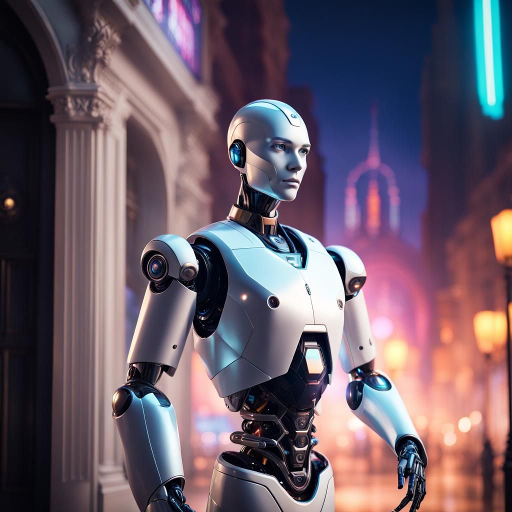 Most Detailed Stunningly Beautiful Technological Advanced Male BUTLER ...