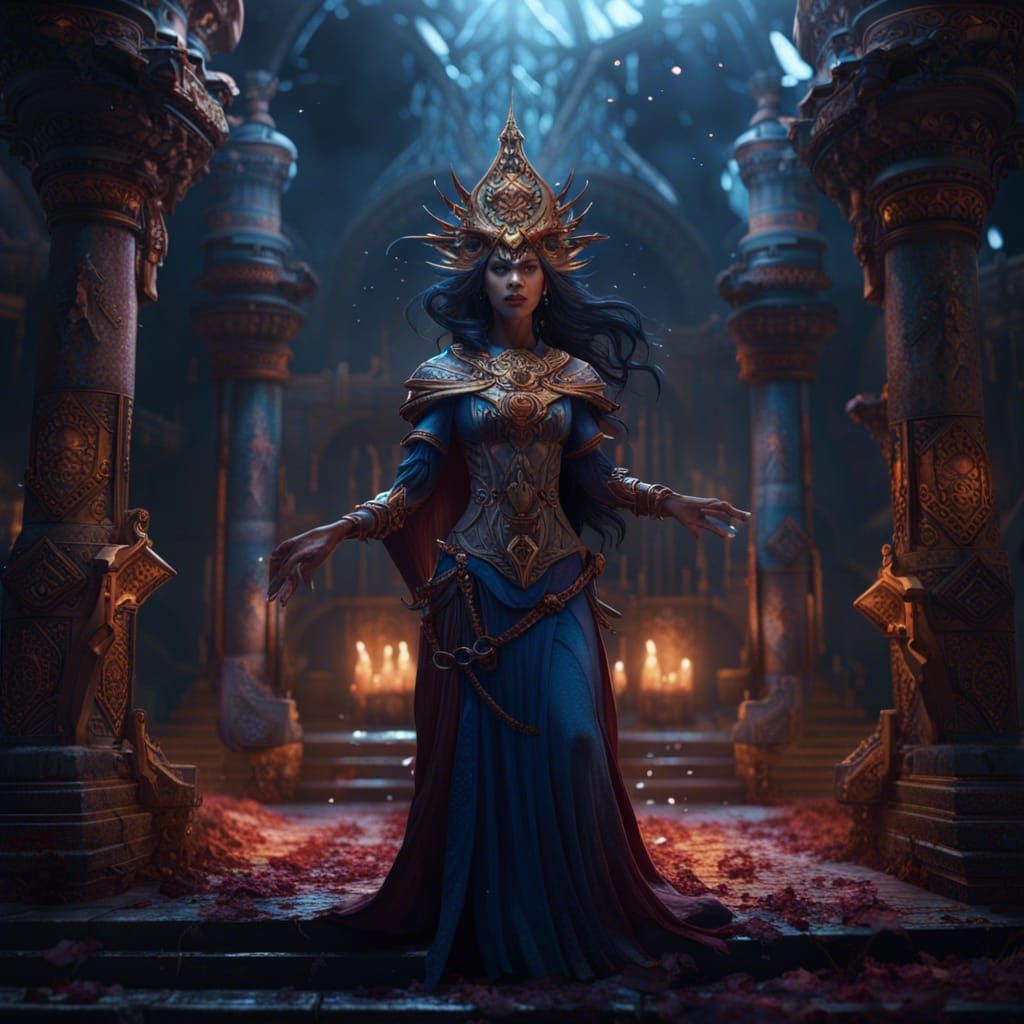 Magic priestess - AI Generated Artwork - NightCafe Creator