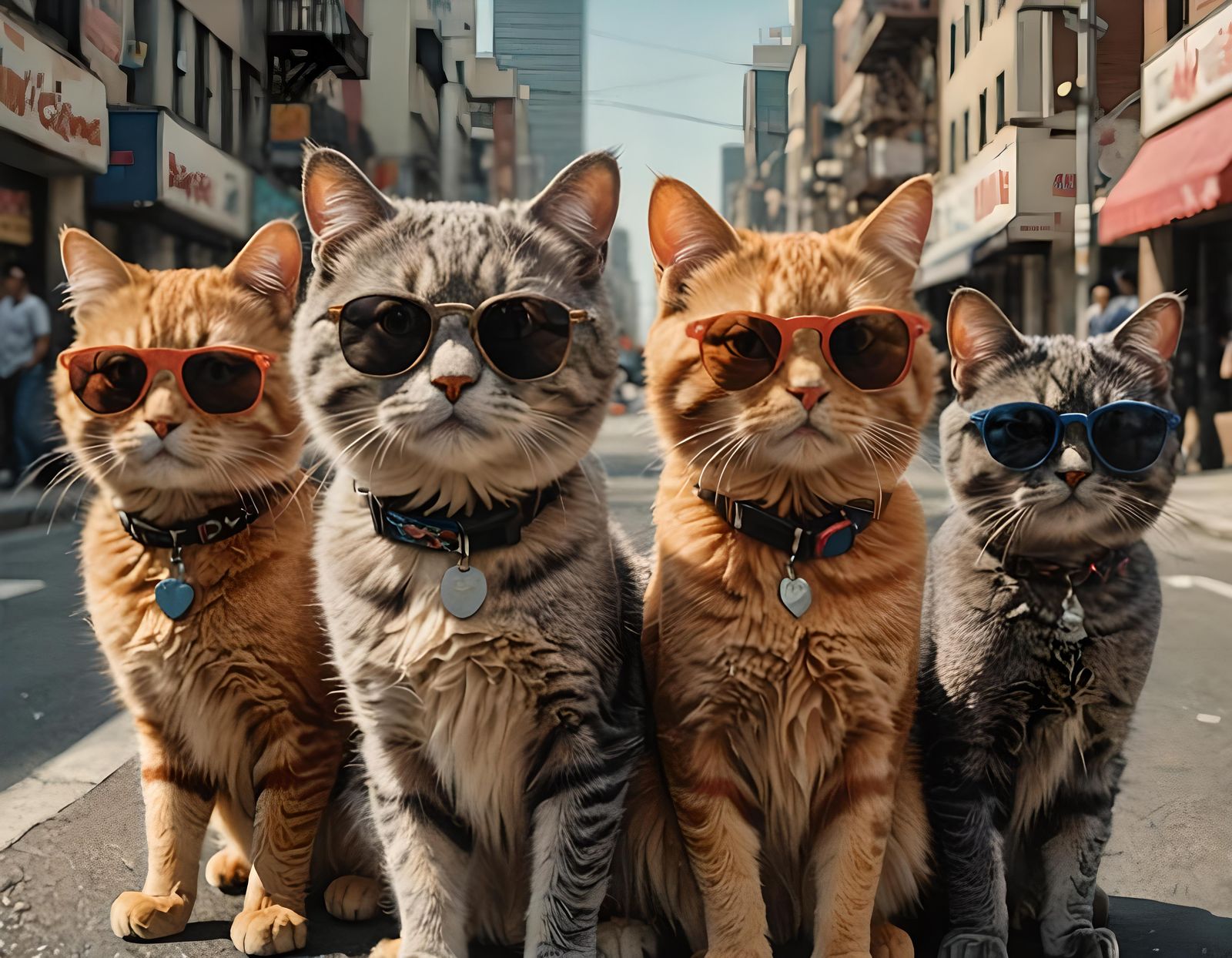 the cool cats - AI Generated Artwork - NightCafe Creator