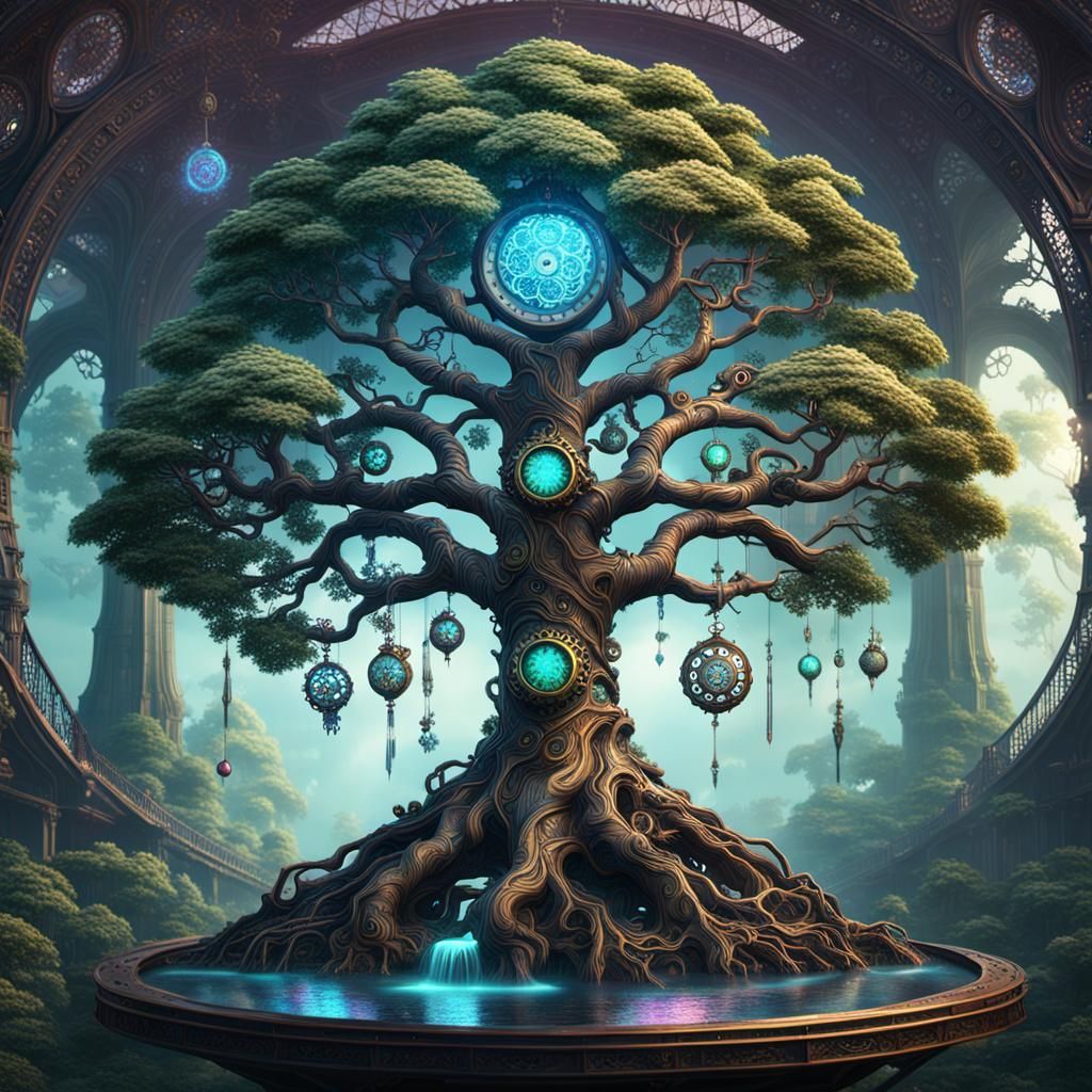 The Tree of Life 💚 - AI Generated Artwork - NightCafe Creator