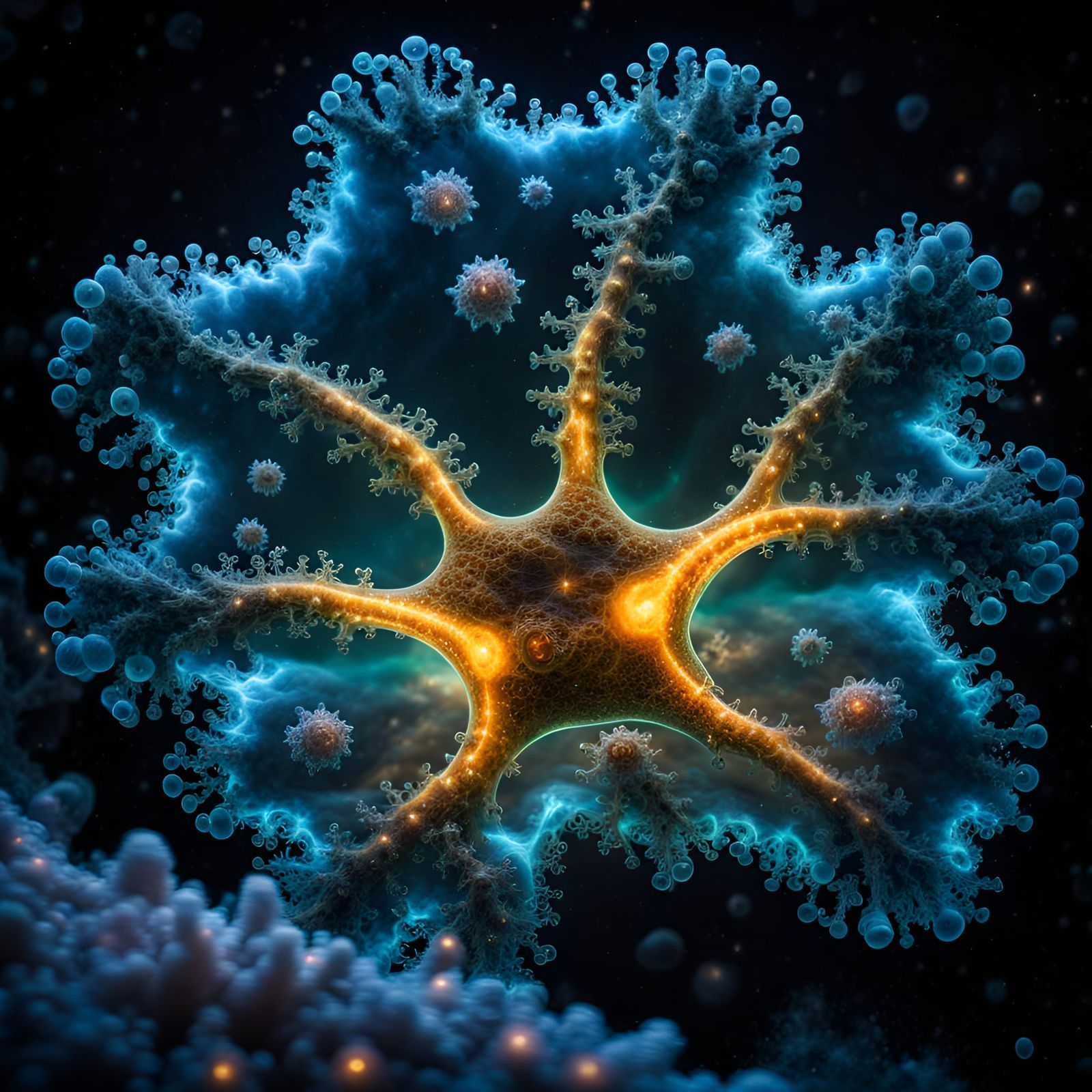 Deep ocean amoeba - AI Generated Artwork - NightCafe Creator