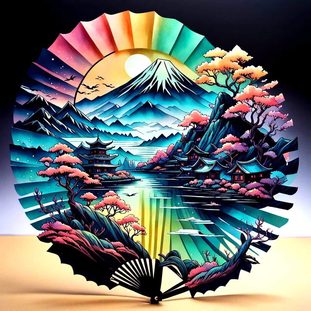 Chinese paper fan - Chinese paper fan