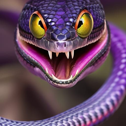 Snake attacking - AI Generated Artwork - NightCafe Creator