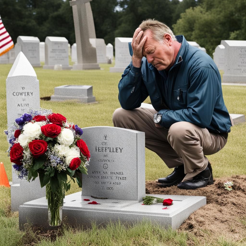 Greg hefley crying at grave - Greg hefley crying at grave