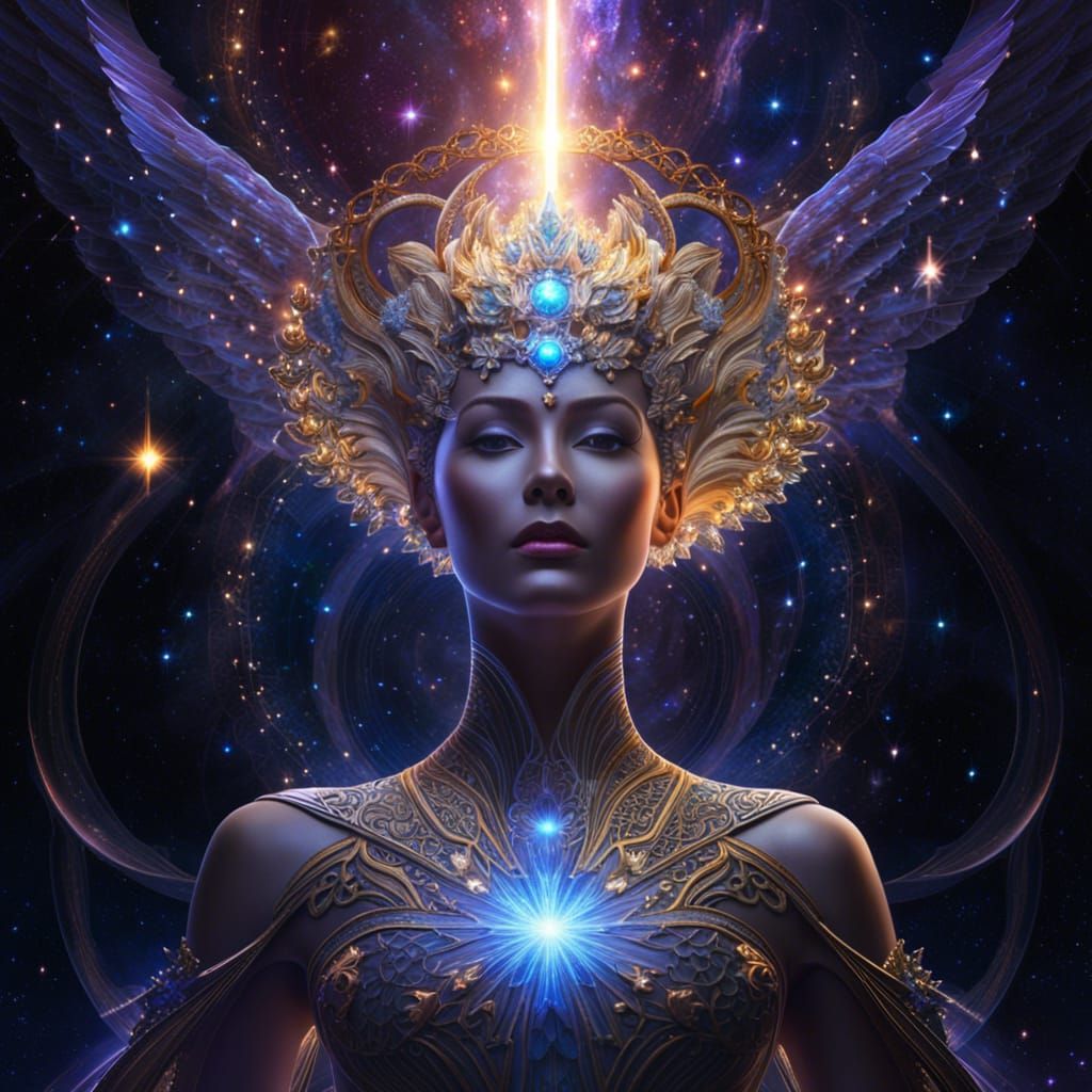 cosmic divine ethereal powerful angelic celestial being - AI Generated ...