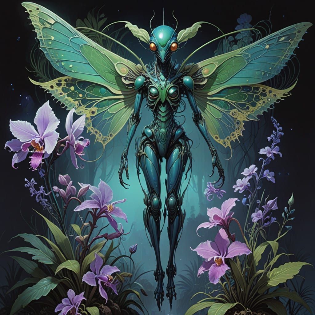 Otherworldly Xeno-Biological Aliens in Biomechanic... - AI Art