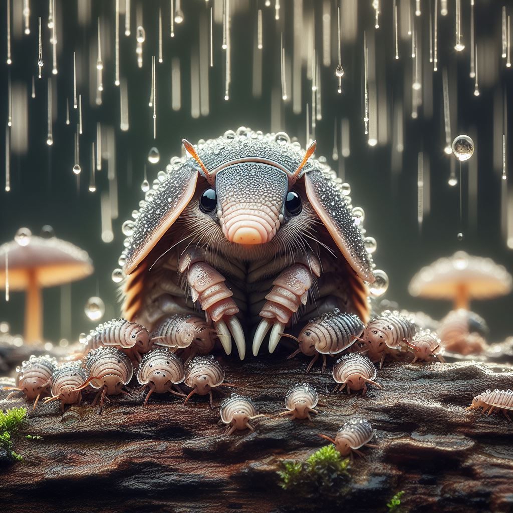 Roly Poly Pillbug & family - AI Generated Artwork - NightCafe Creator