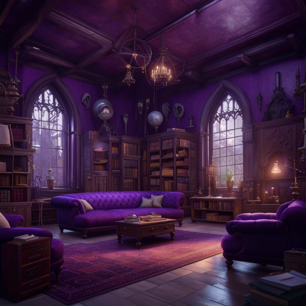 wizarding school dormitory purple - AI Generated Artwork - NightCafe ...