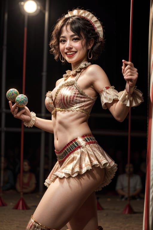 Circus Juggler I - AI Generated Artwork - NightCafe Creator