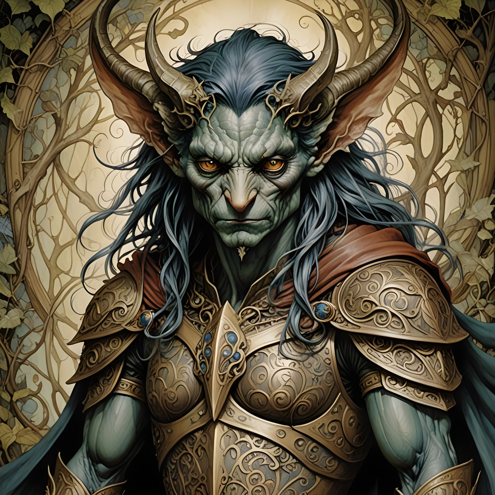 Ethereal Superhero in Whimsical Mythological Style - AI Art