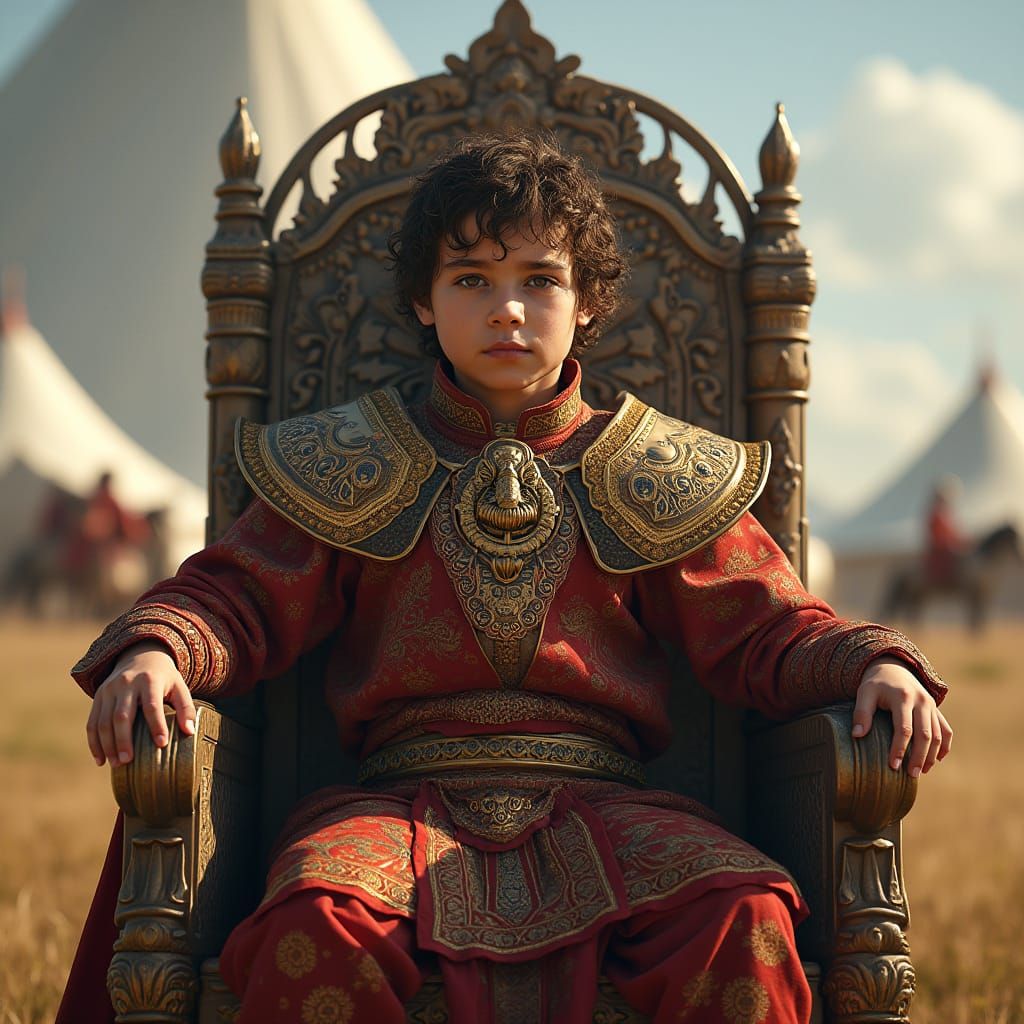 Majestic Targaryen Prince Rhaego Reigns Over Mongo... - AI Art