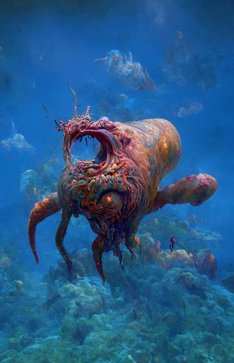 Sea Monster - AI Generated Artwork - NightCafe Creator