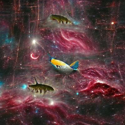 fish in universe - AI Generated Artwork - NightCafe Creator