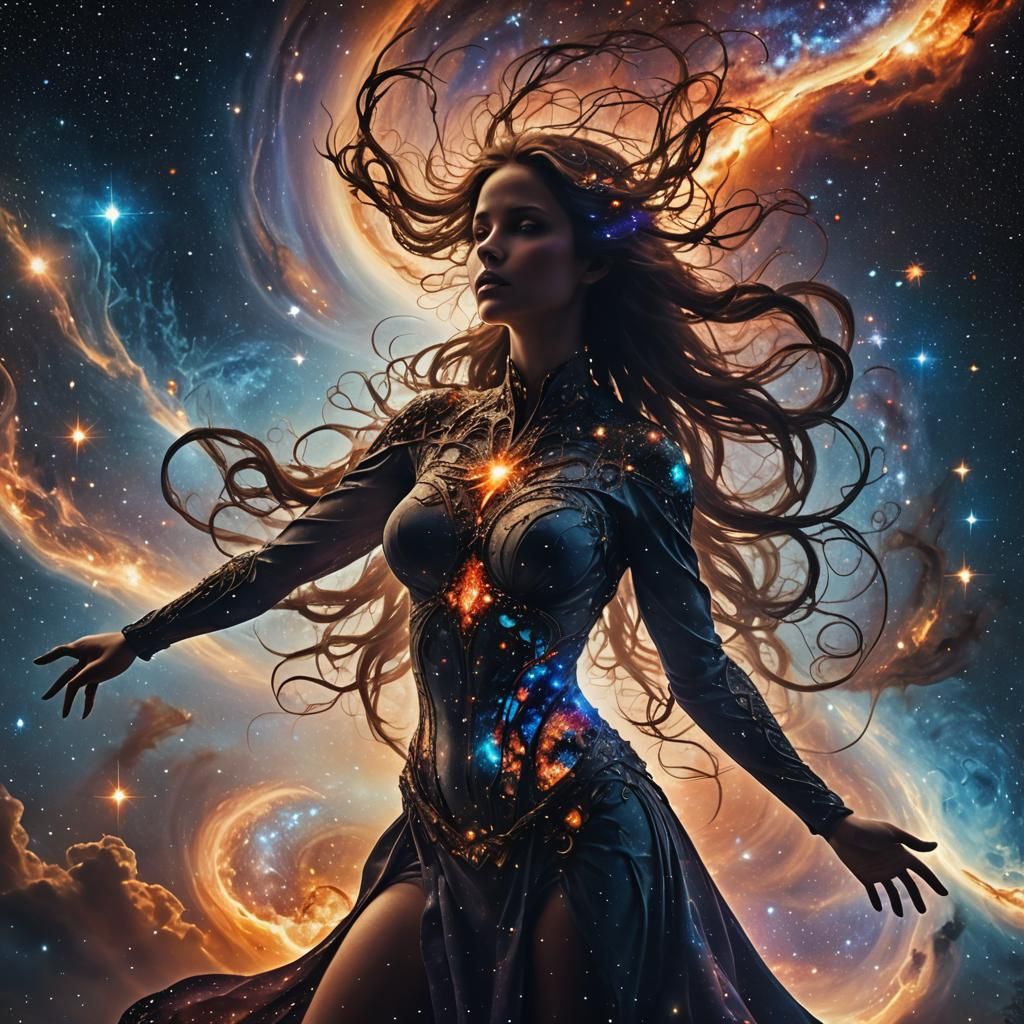 Celestial Beauty Unveiled - AI Generated Artwork - NightCafe Creator