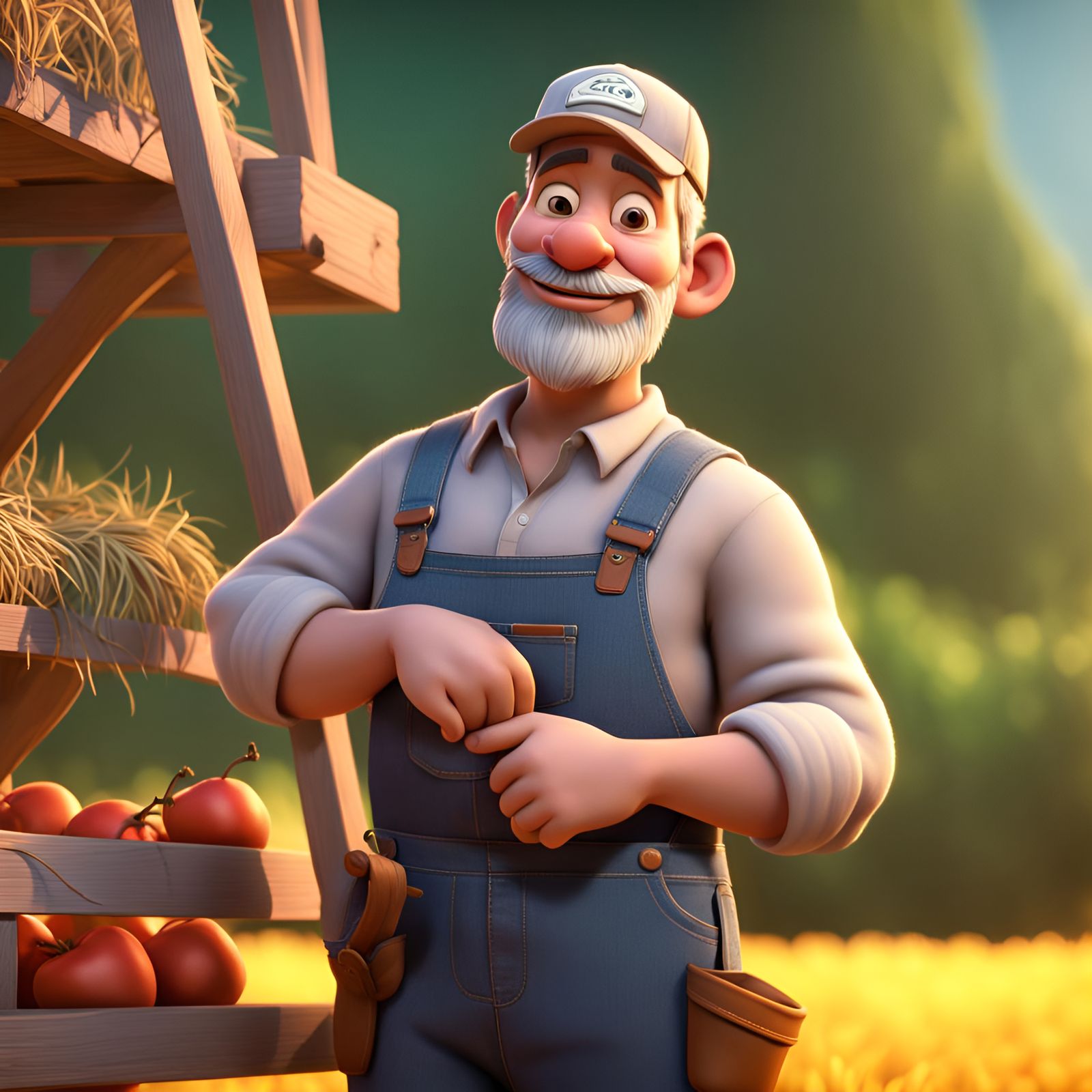Friendly Farmer - AI Generated Artwork - NightCafe Creator