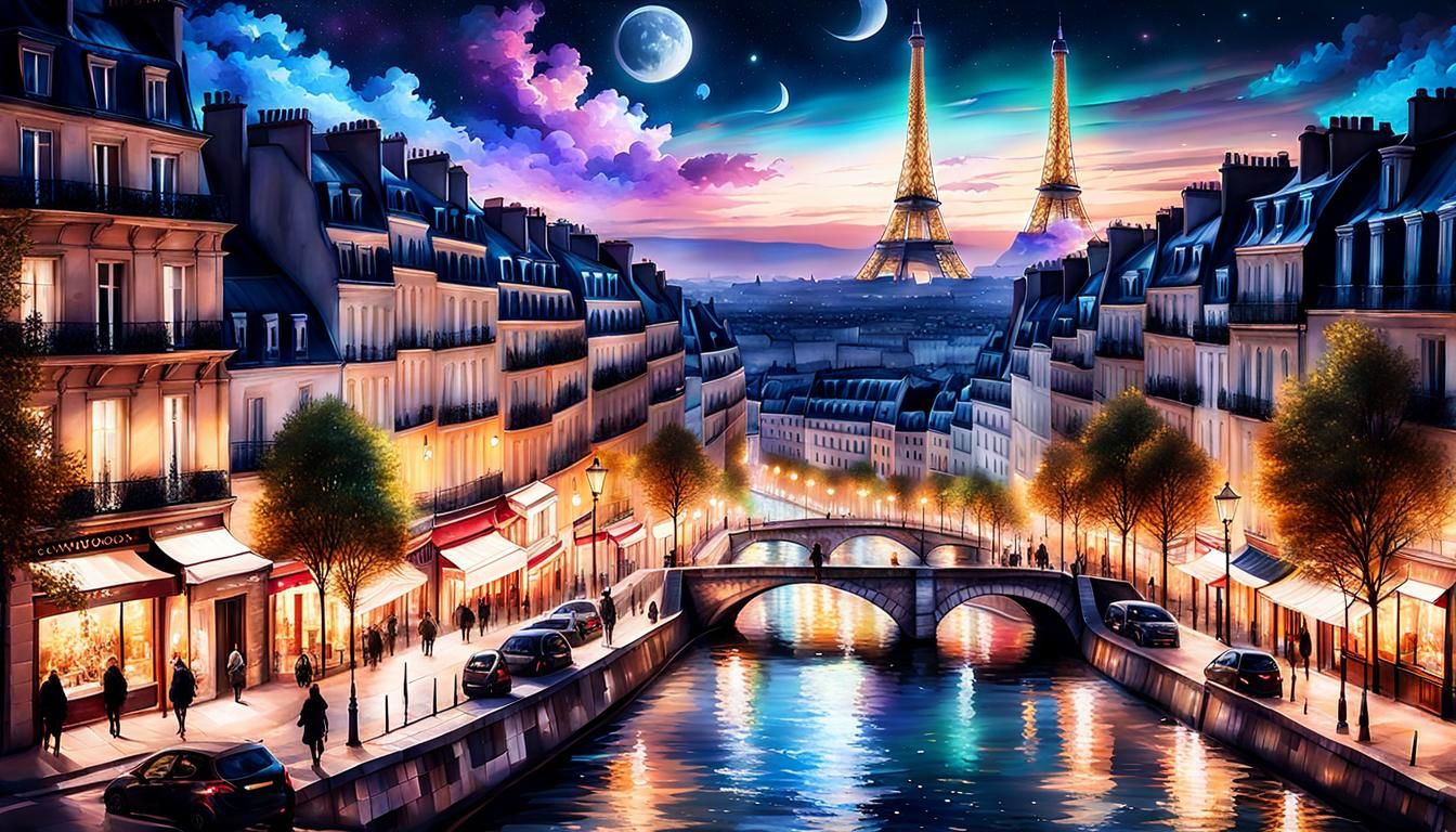 The City of Lights - AI Generated Artwork - NightCafe Creator
