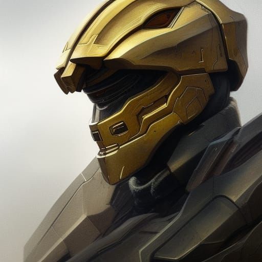 halo spartan bird beaked helmet - AI Generated Artwork - NightCafe Creator