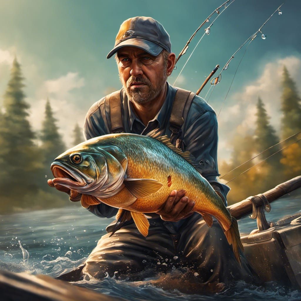 Gone fishing - AI Generated Artwork - NightCafe Creator